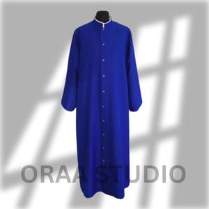 Custom Blue Clergy Cassock – Traditional Catholic Vestment, Liturgical ...
