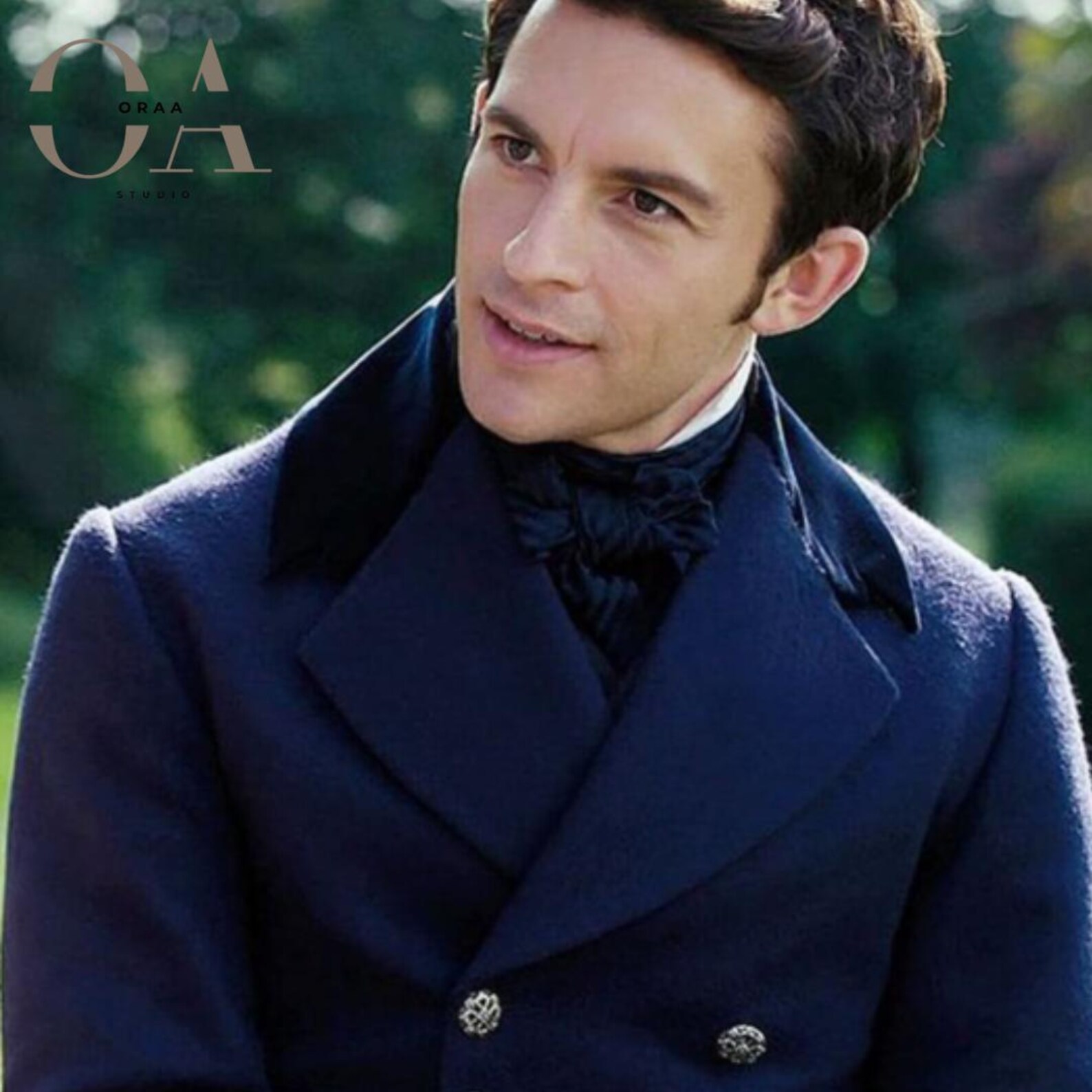 Men’s Regency Wool Tailcoat Historical Military Style, Bridgeton ...