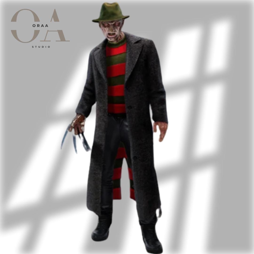 Limited Edition–freddy Krueger Trench Coat | Wool Horror Jacket With ...
