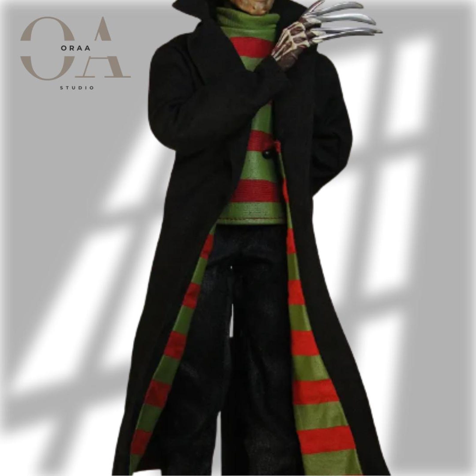 Limited Edition–freddy Krueger Trench Coat | Wool Horror Jacket With ...