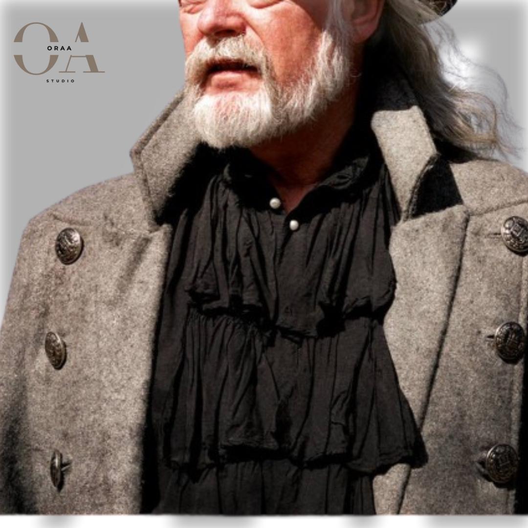 Blackbeard Pirate Coat, Buccaneer Men's Halloween Jacket, Pirates of ...