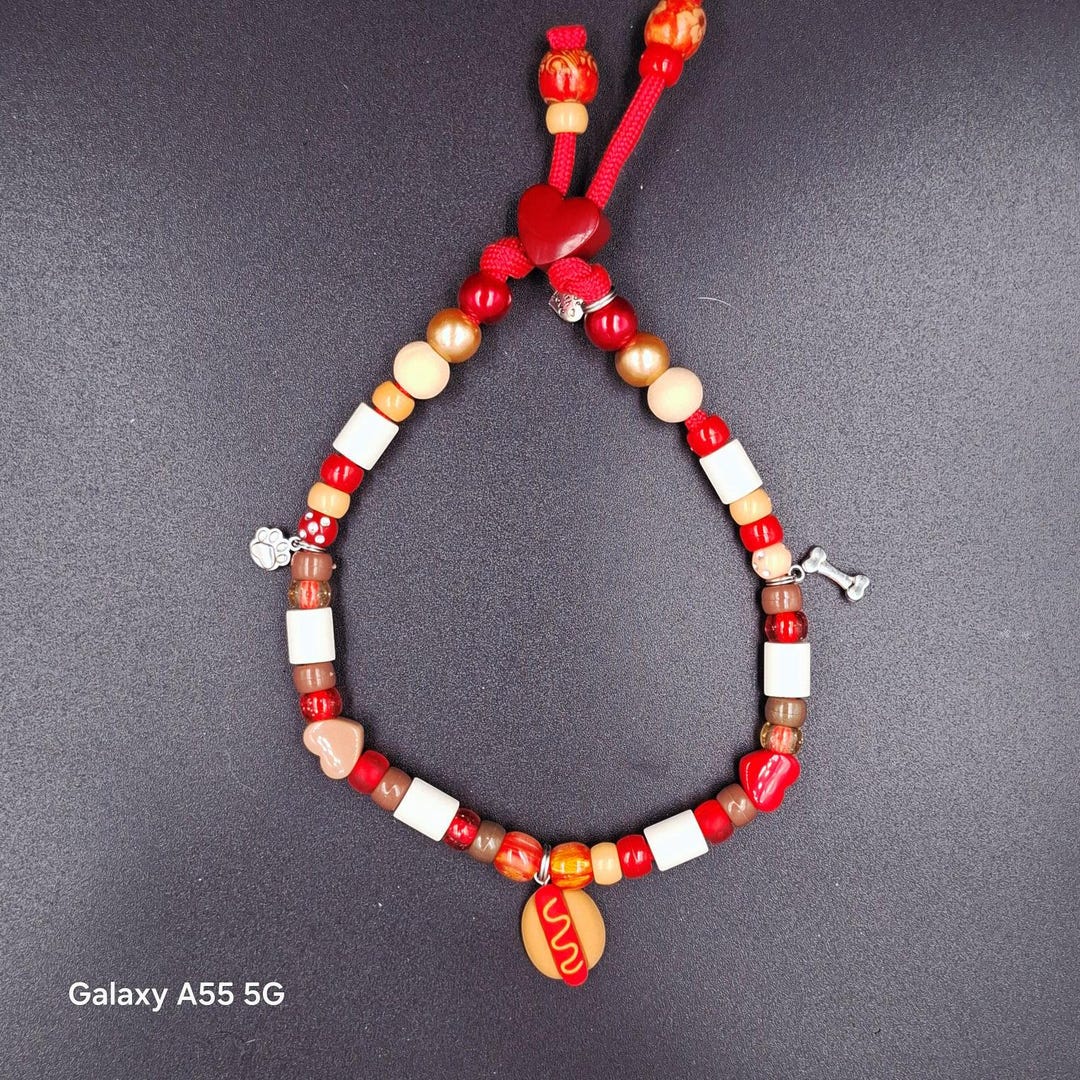 Anti-tick, Anti-flea Collar With EM Ceramic Beads and Colored Beads for ...