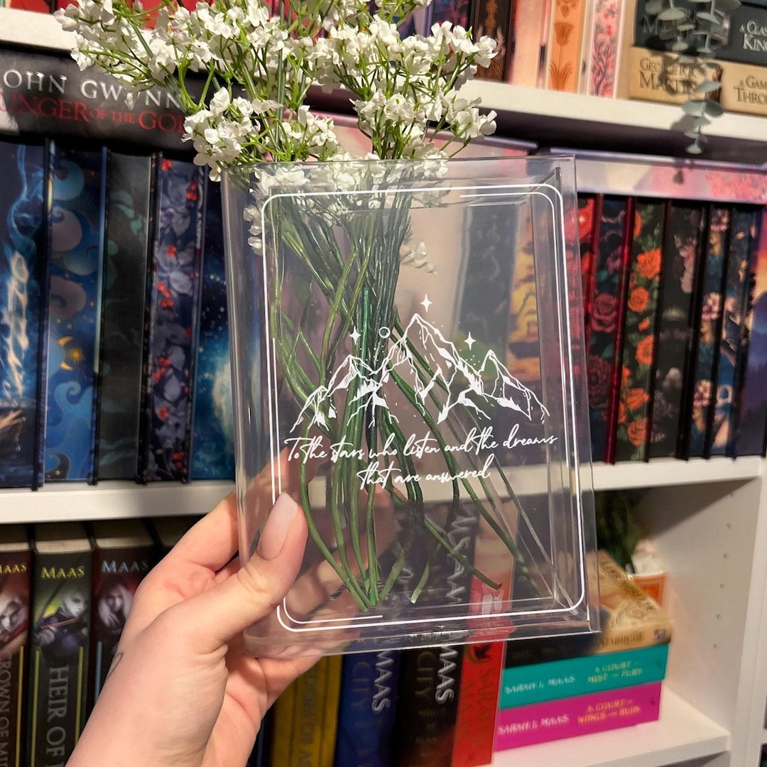 Velaris Book Vase, ACOTAR Inspired Book Shaped Vase, to the Stars Who ...