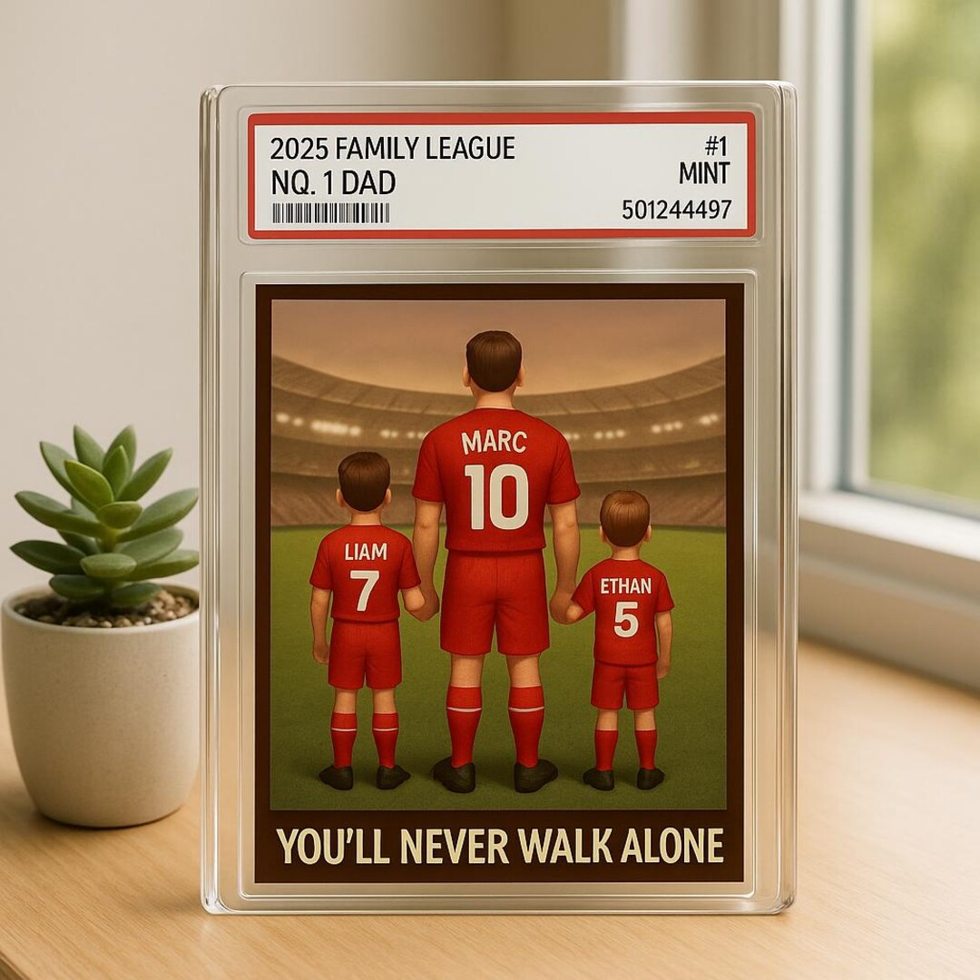 Soccer Dad Collector Plaque, Custom Card-style Acrylic Display With ...