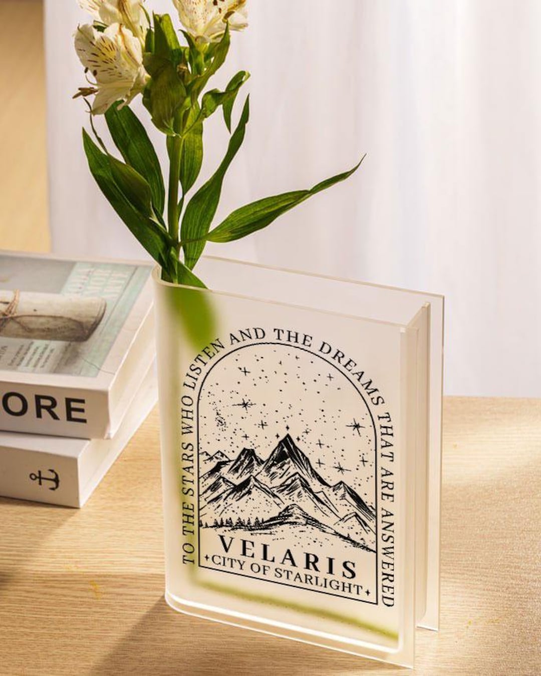 Velaris Book Vase, to the Stars Who Listen Book Shaped Vase, ACOTAR ...