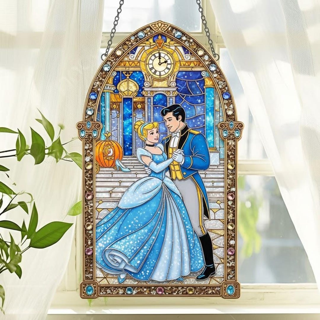 Cinderella Princess Acrylic Suncatcher, Meet Me at Midnight Princess ...