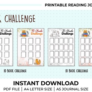 Reading Journal Printable | A4 A5 Book Tracker, Reading Planner ...
