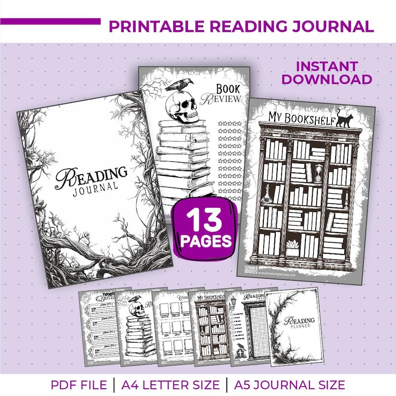 Dark Academia A5 Planner - Etsy