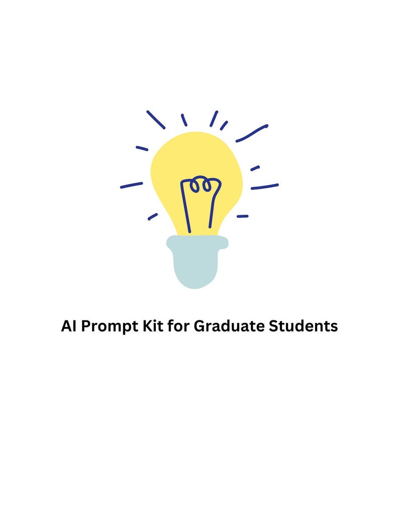 AI Prompt Kit for Graduate Students - Etsy