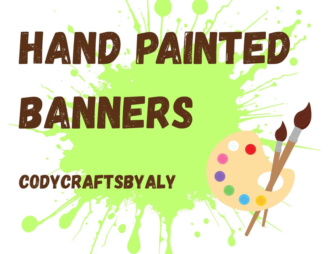 Custom Hand-painted Banners - Etsy