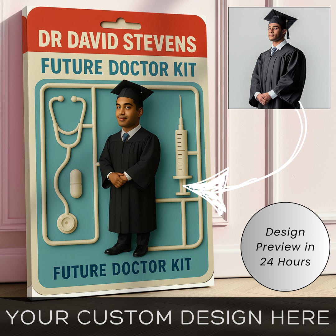 Custom Action Figure Poster From Photo, Custom Doll Painting From Photo ...