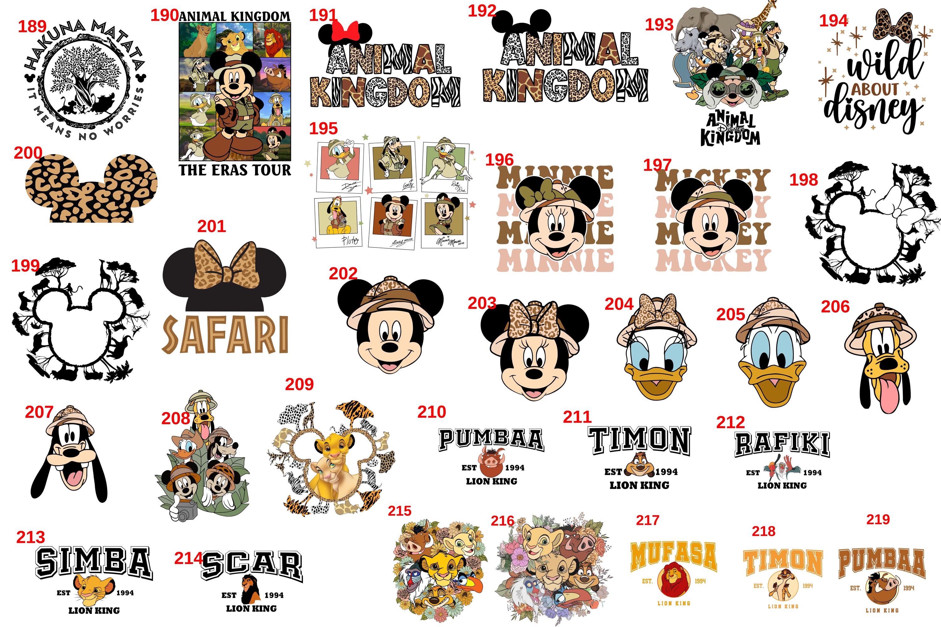 Disney Animal Kingdom Dtf Print, 2025 Safari Mickey Friends Dtf ...
