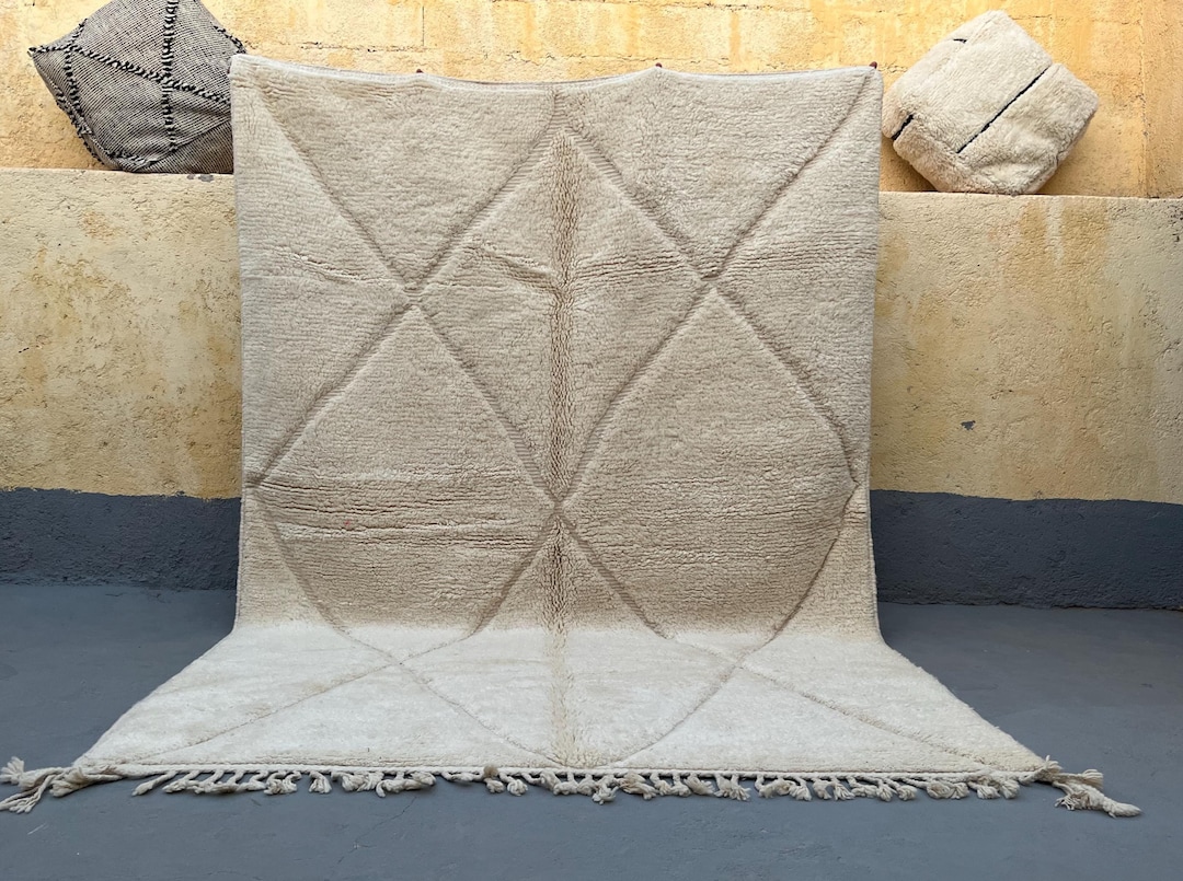 STUNNING CUSTOM RUG, Beni Mrirt Moroccan Rug, Handcrafted Berber Wool ...
