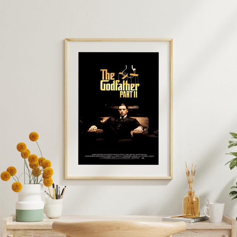 The Godfather Part II Poster - Classic Movie Wall Art - Michael ...