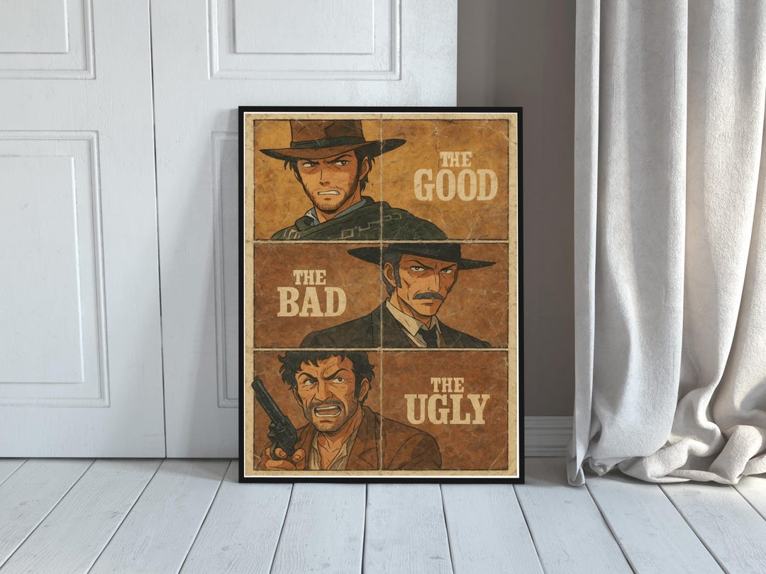 The Good, the Bad and the Ugly Movie Poster | Clint Eastwood Western ...