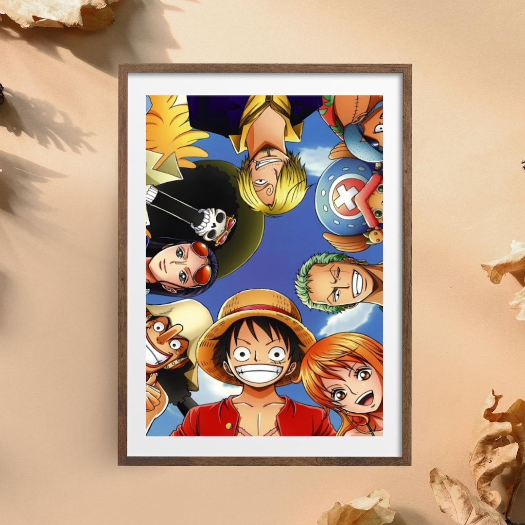 One Piece Crew Poster - Luffy & Friends Wall Art - Straw Hat Pirates ...
