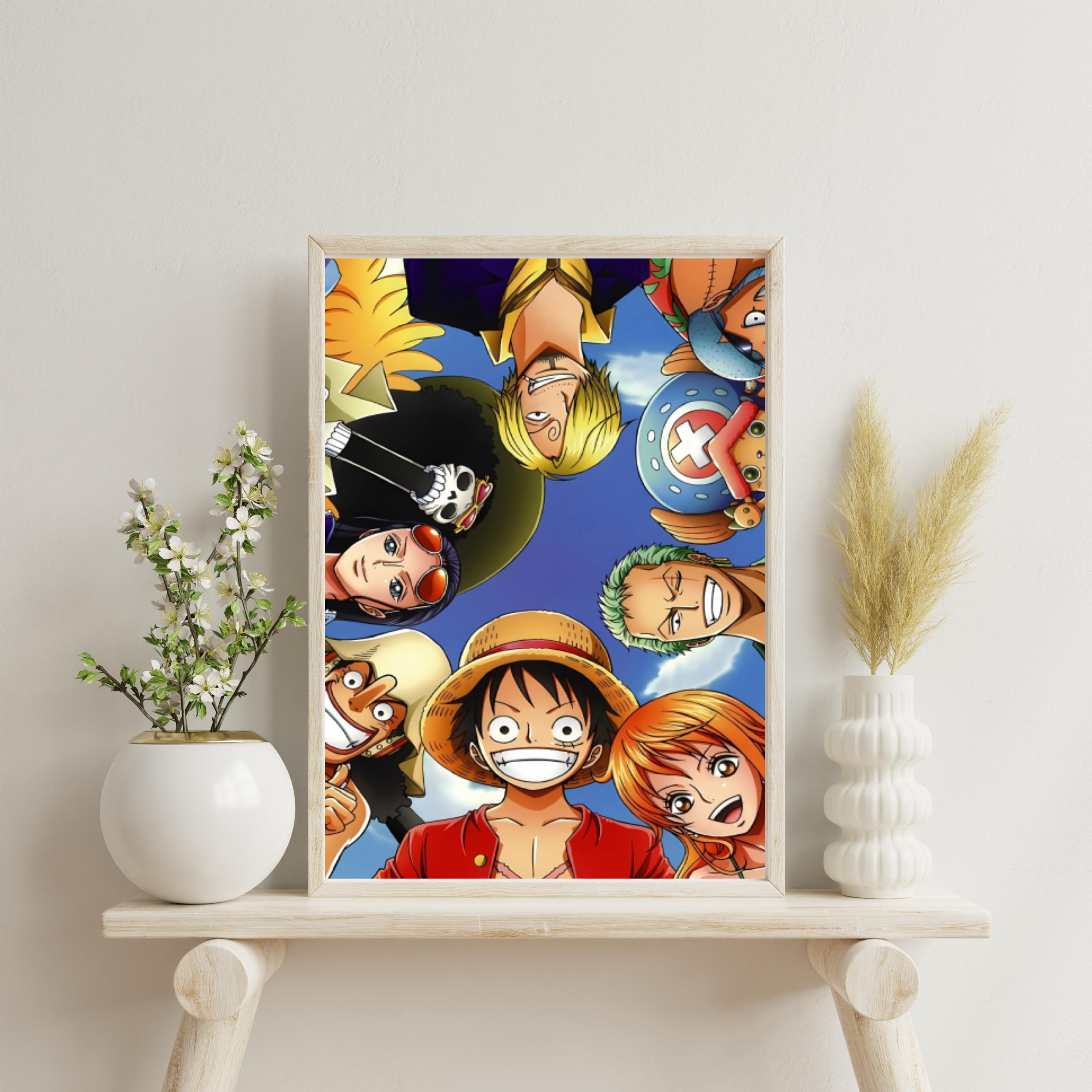 One Piece Crew Poster - Luffy & Friends Wall Art - Straw Hat Pirates ...