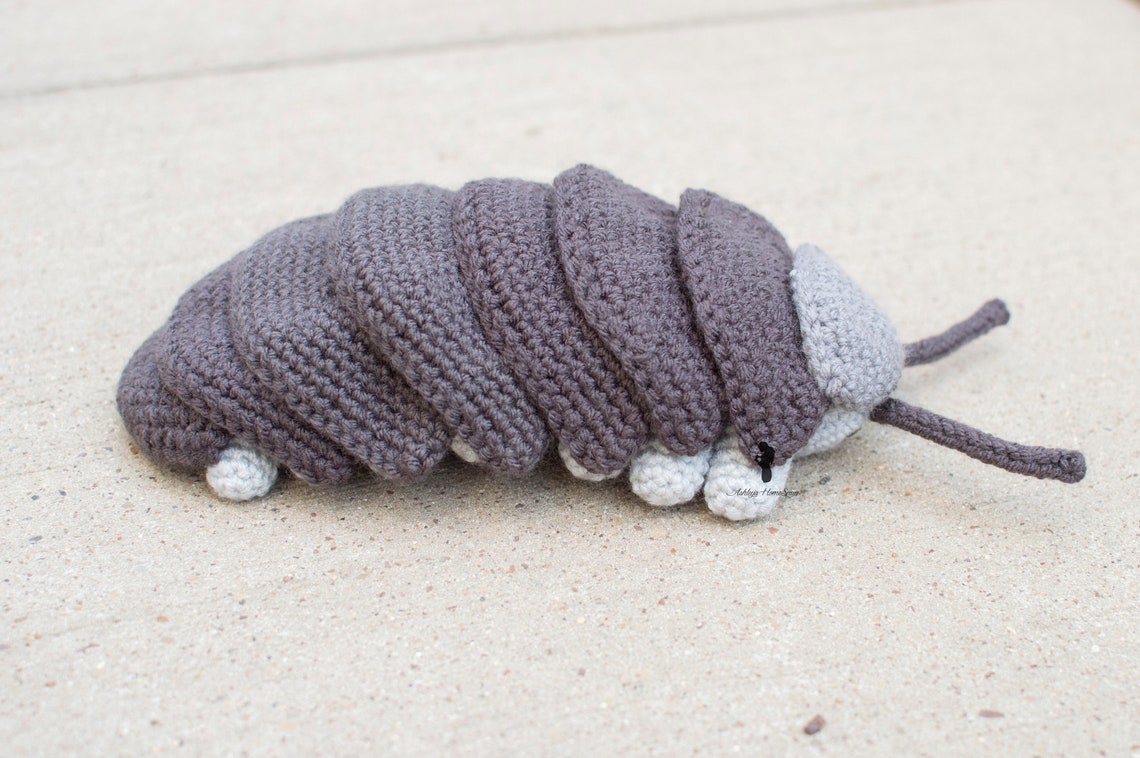 Pill Bug Plush Roly Poly Stuffed Crochet Animal - Etsy