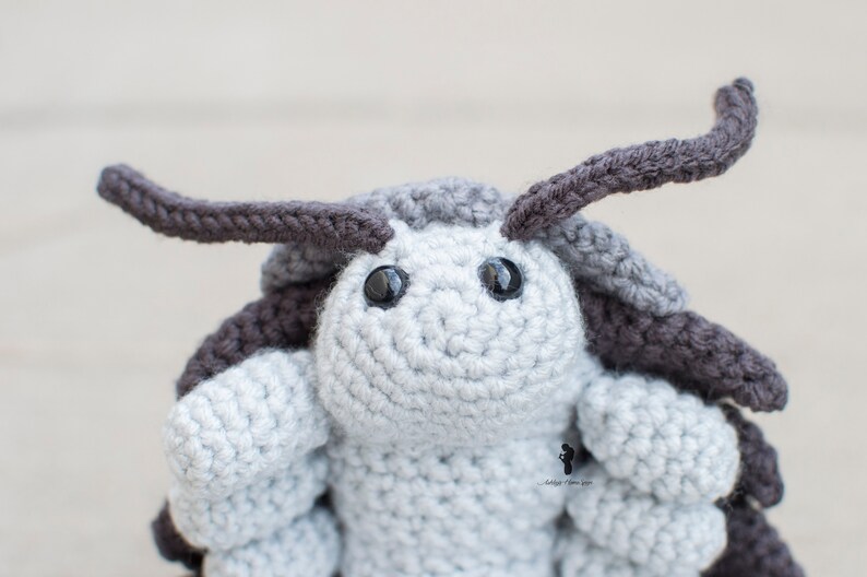Pill Bug Plush - Roly Poly - Stuffed Crochet Animal - Greyscale - Gray ...