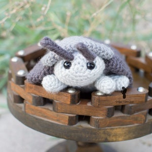 Pill Bug Plush - Roly Poly - Stuffed Crochet Animal - Greyscale - Gray ...