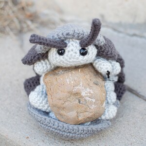 Pill Bug Plush - Roly Poly - Stuffed Crochet Animal - Greyscale - Gray ...