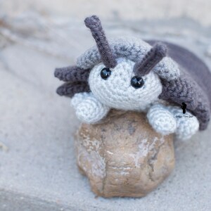 Pill Bug Plush - Roly Poly - Stuffed Crochet Animal - Greyscale - Gray ...