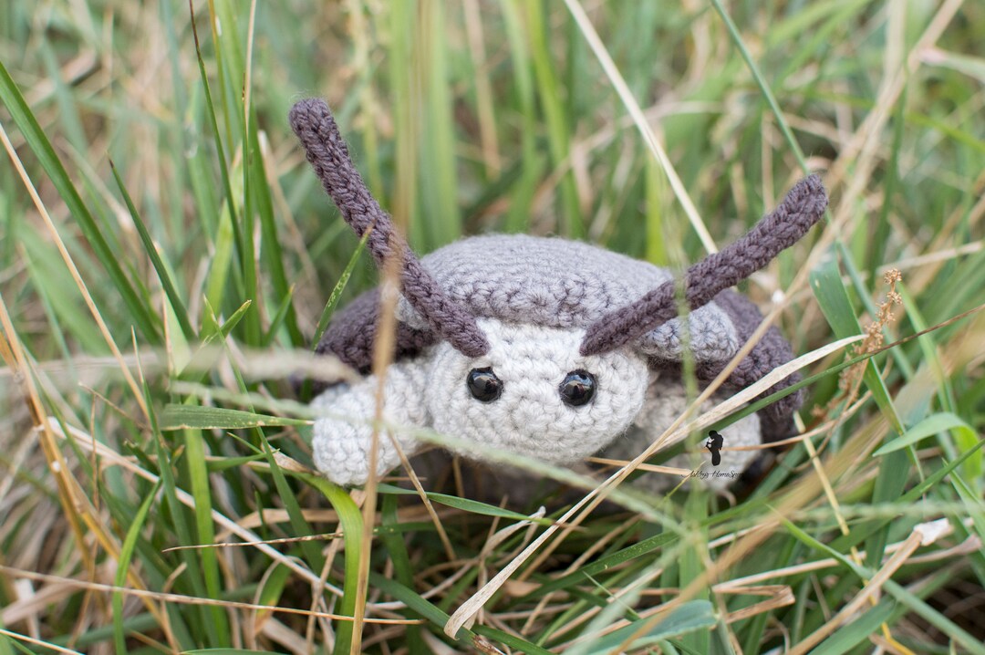 Pill Bug Plush - Roly Poly - Stuffed Crochet Animal - Greyscale - Gray ...