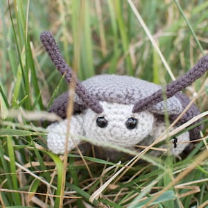 Pill Bug Plush - Roly Poly - Stuffed Crochet Animal - Greyscale - Gray ...