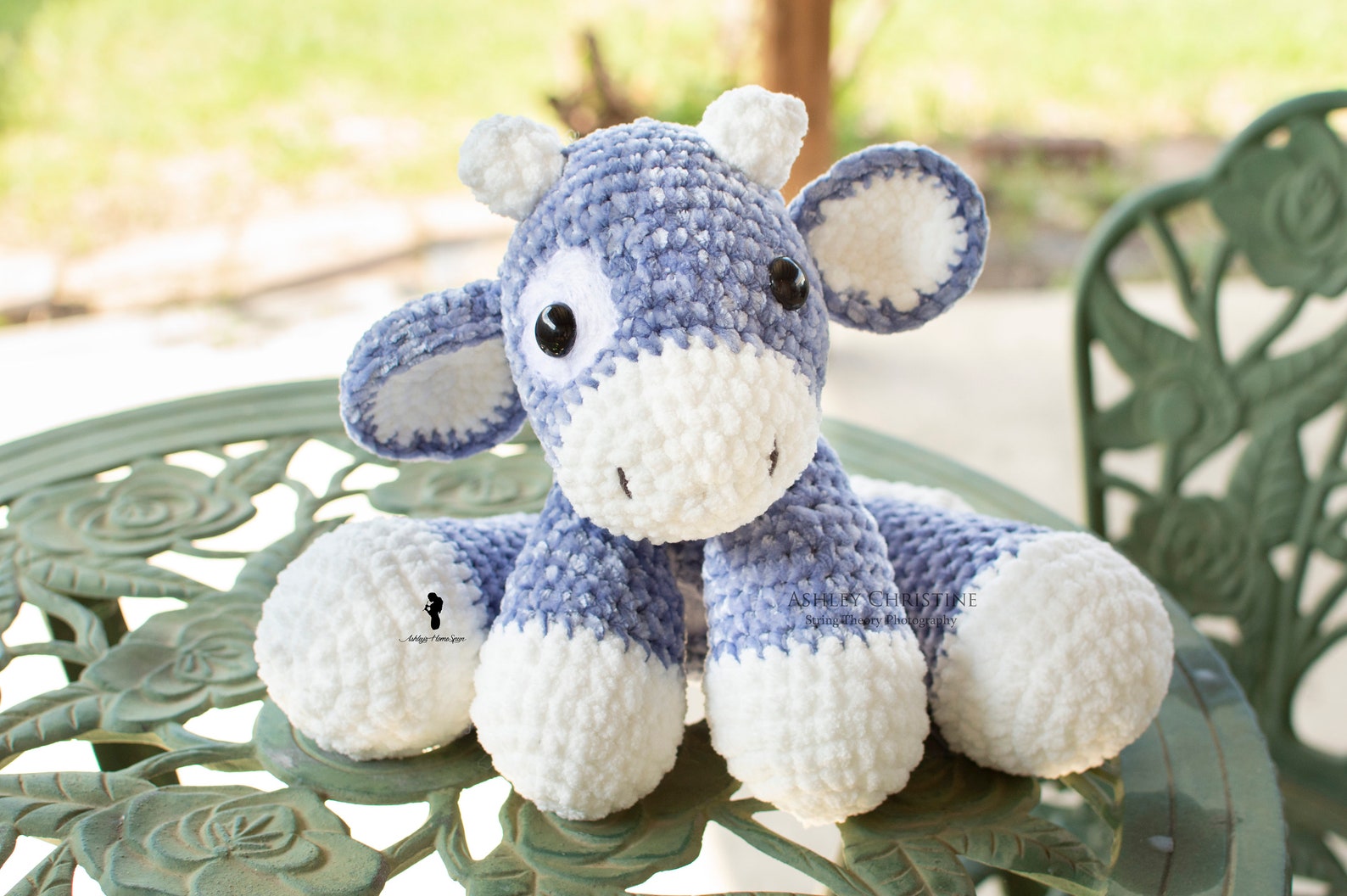 Crochet Cow Plush Blueberry Cow Plush Velvet Stuffed - Etsy
