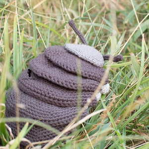 Pill Bug Plush - Roly Poly - Stuffed Crochet Animal - Greyscale - Gray ...