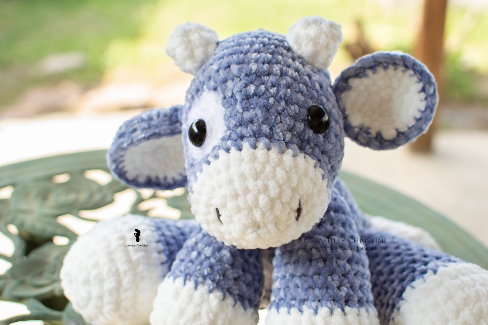 Crochet Cow Plush Blueberry Cow Plush Velvet Stuffed - Etsy