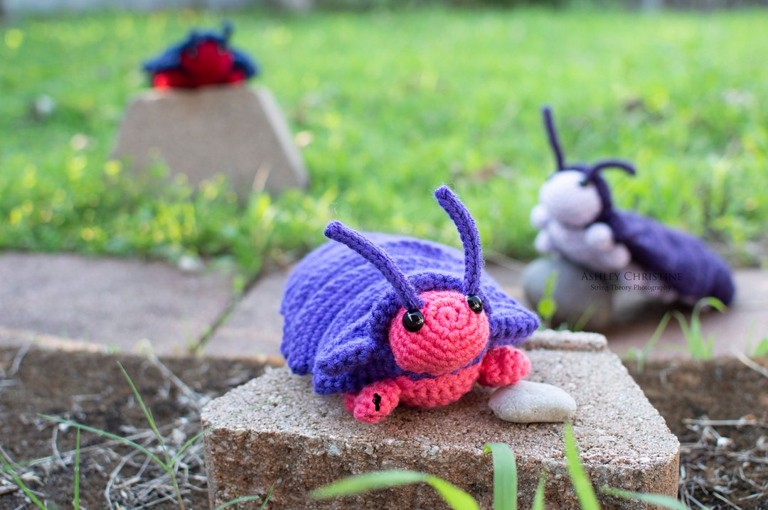 Custom Color Pill Bug Plush READ DESCRIPTION Roly Poly Stuffed Crochet ...