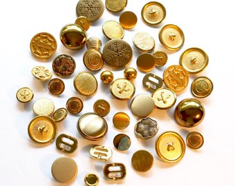 Fancy gold buttons | Etsy