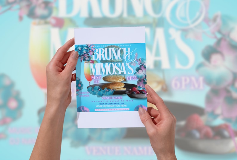 CUSTOM Made to Order Brunch Flyer - Women’s Brunch, Mimosas , Sunday ...