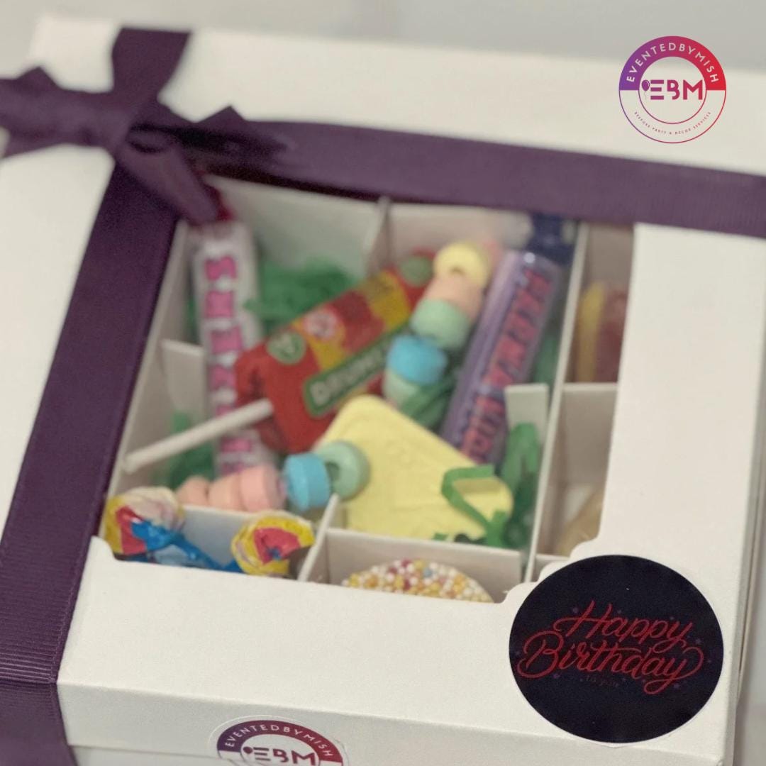 Happy Birthday Sweet Treat Box - Please Pick Your Box Type. Gifts for ...