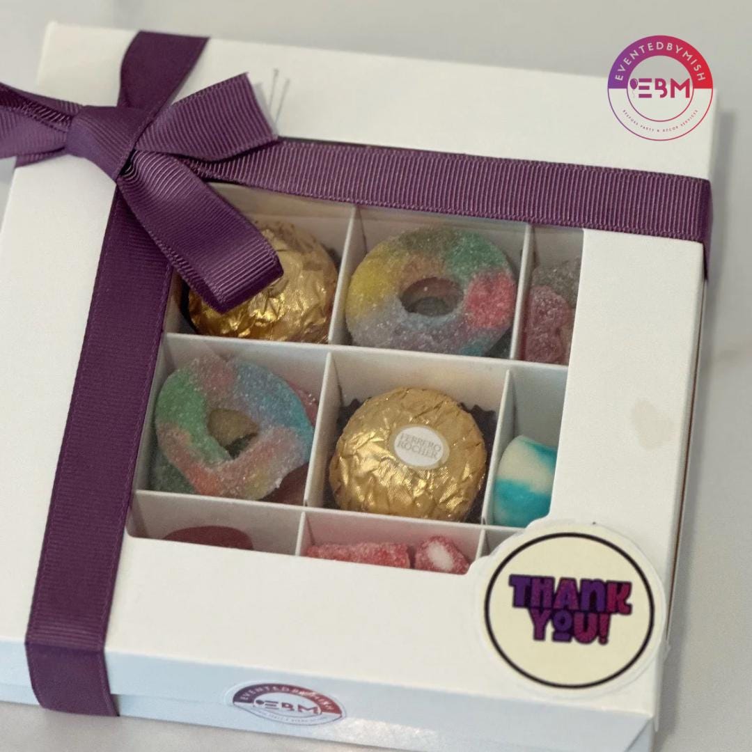Thank You Sweet Treat Box – Please Pick Your Box Type. Party Favour ...