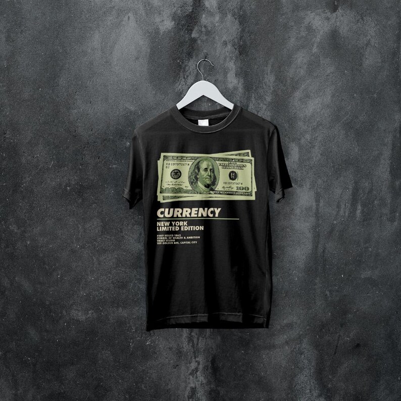 Currency Dollar Design for T-shirt Digital Data Aİ, Pdf, Svg, Jpeg, - Etsy
