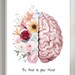 Be Kind to Your Mind - Mental Health Wall Art - Etsy
