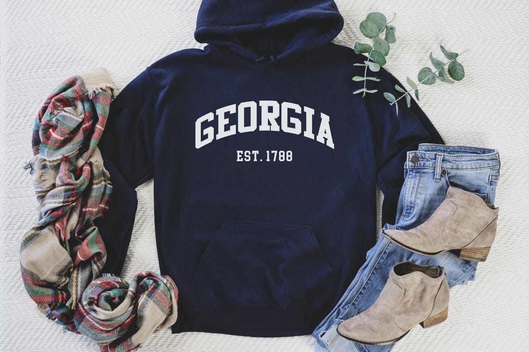 Georgia Hoodie, Georgia Shirt, Georgia State Shirt, Georgia T-shirt ...