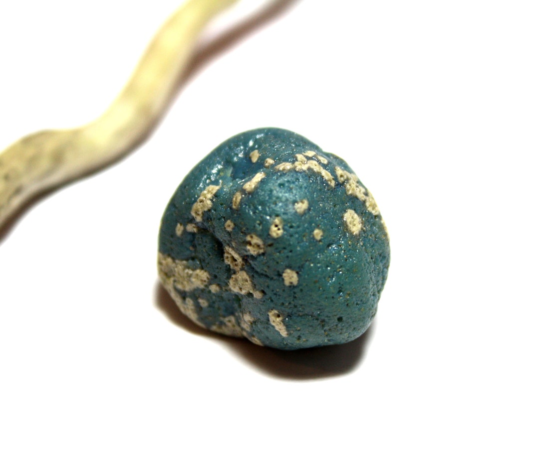 Blue Slag Glass Undrilled Slag Glass Turquoise Slag Glass Seaglass Sea ...