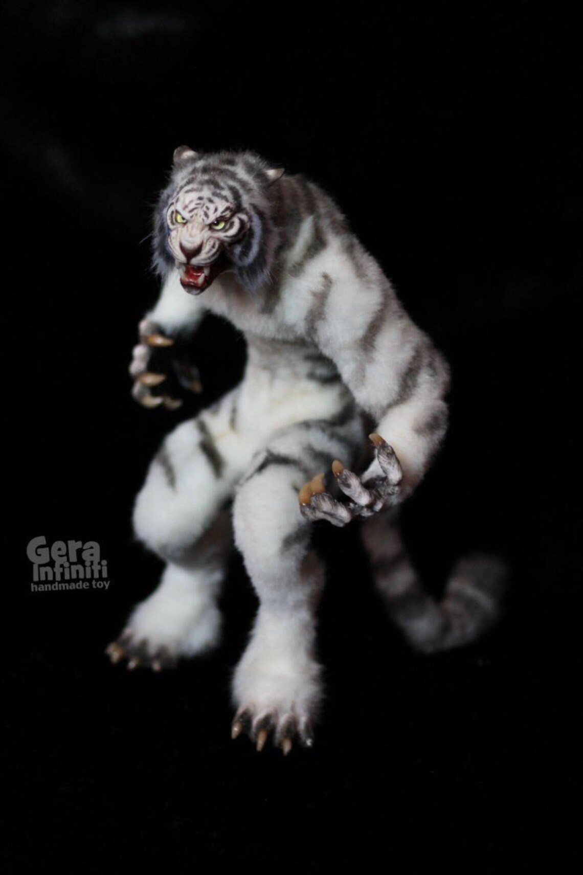Furry Tiger Art Doll, Poseable Art Doll Anthro Tiger, Tiger Lover Gift ...