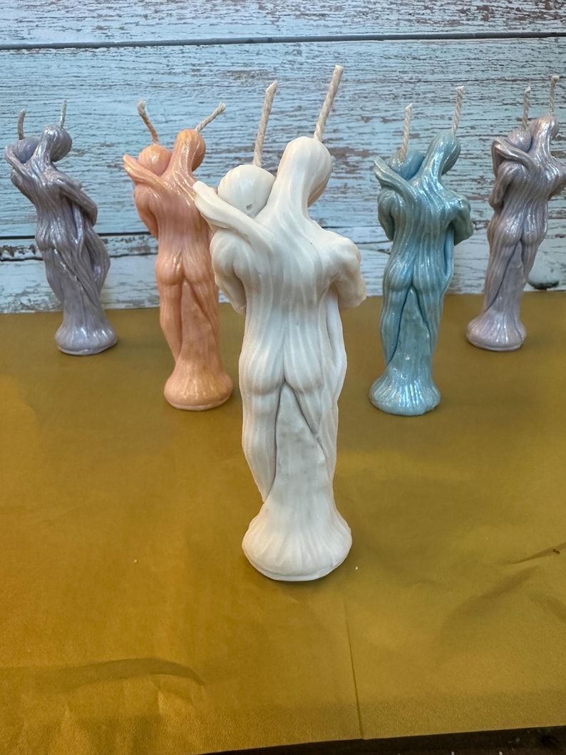 Passionate Love Ritual Candle — Handmade Beeswax Lovers Sculpture ...