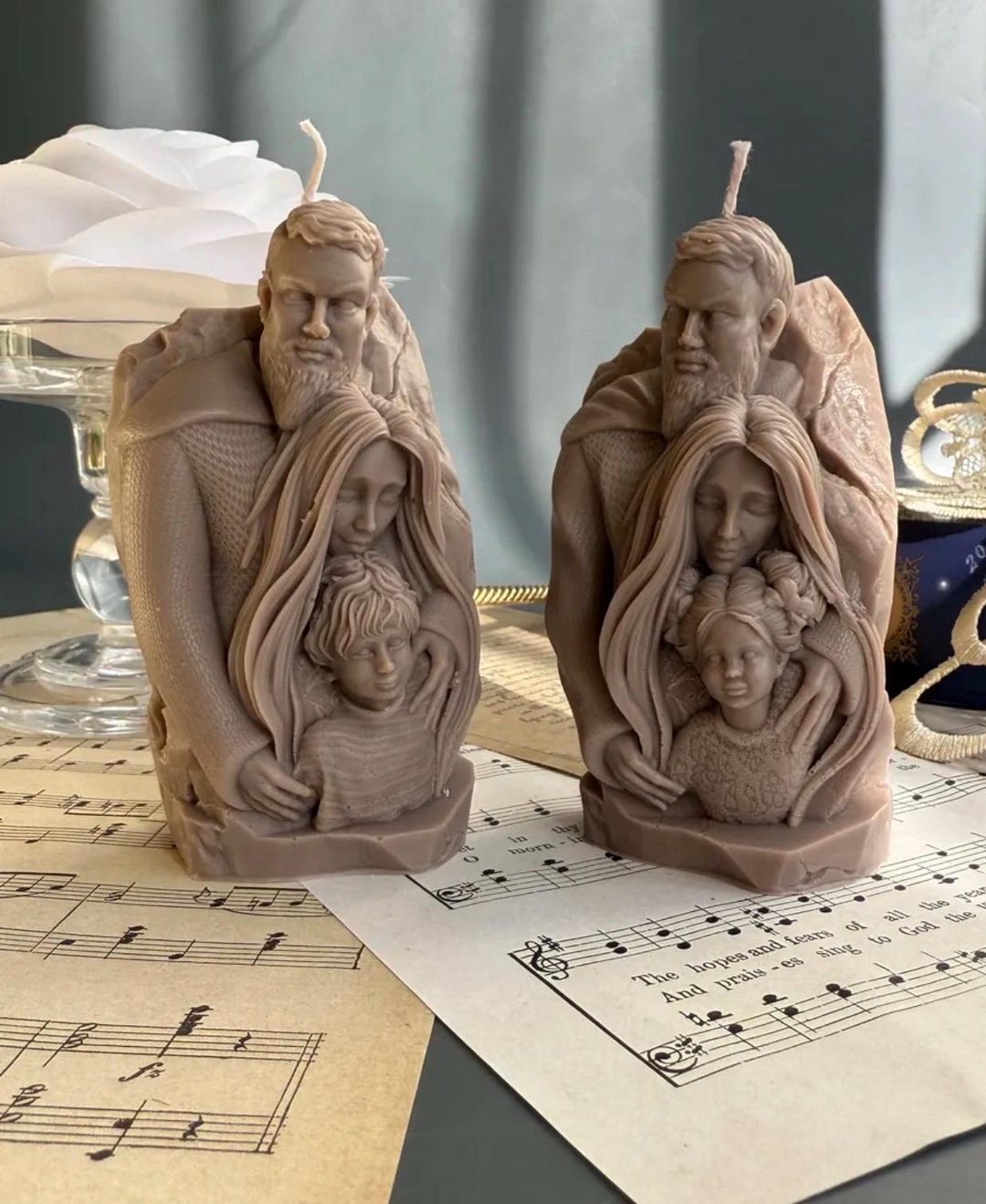 Family Talisman Candle | Father-mother-son or Father-mother-daughter ...