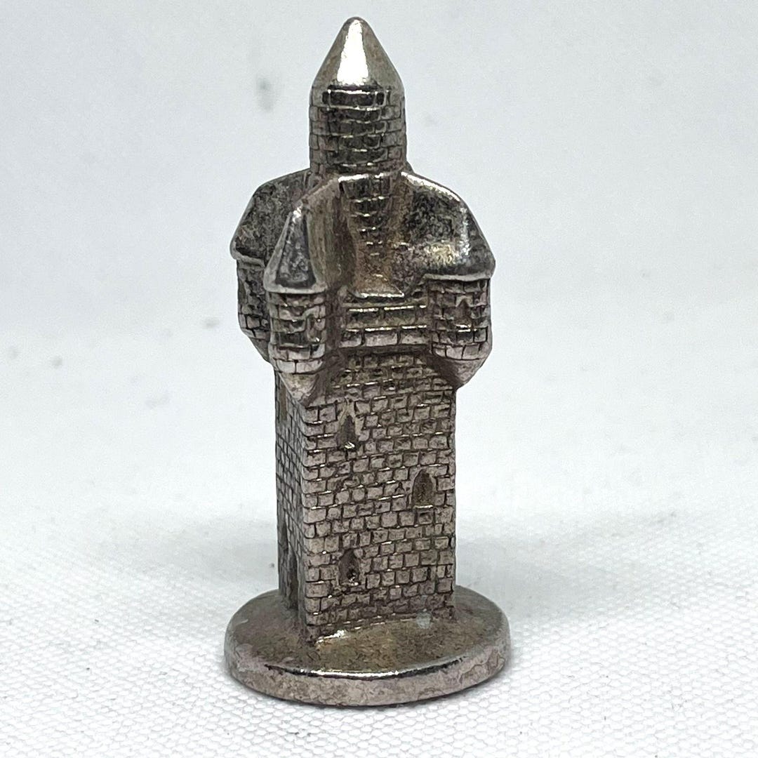 Antique Silver Castle Tower Pendant – Medieval-inspired Handcrafted ...