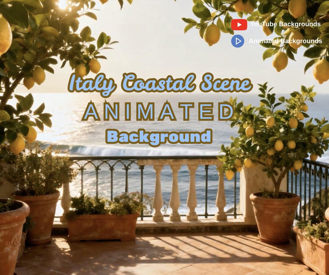 Italy Coastal Scene | Video Backdrop | Animated Backgrounds | Youtube ...