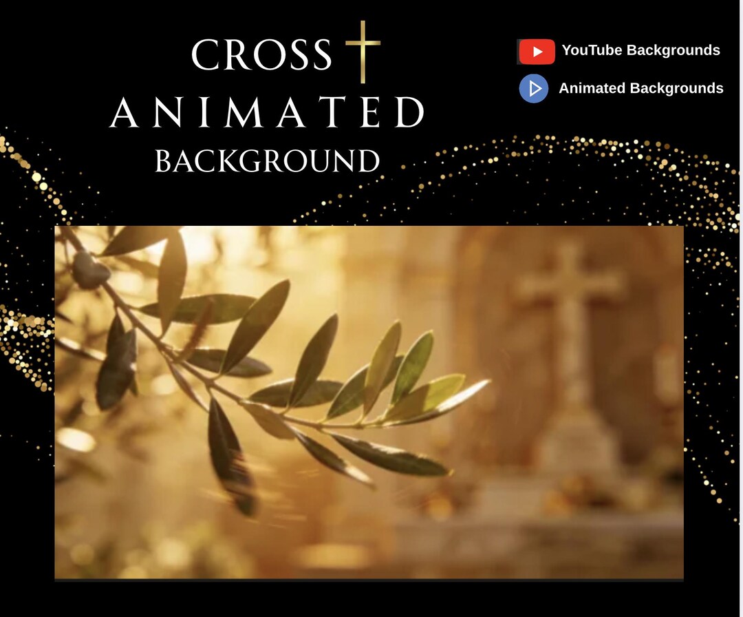 Cross Animated Video Background: Seamless Backdrop (digital Download ...