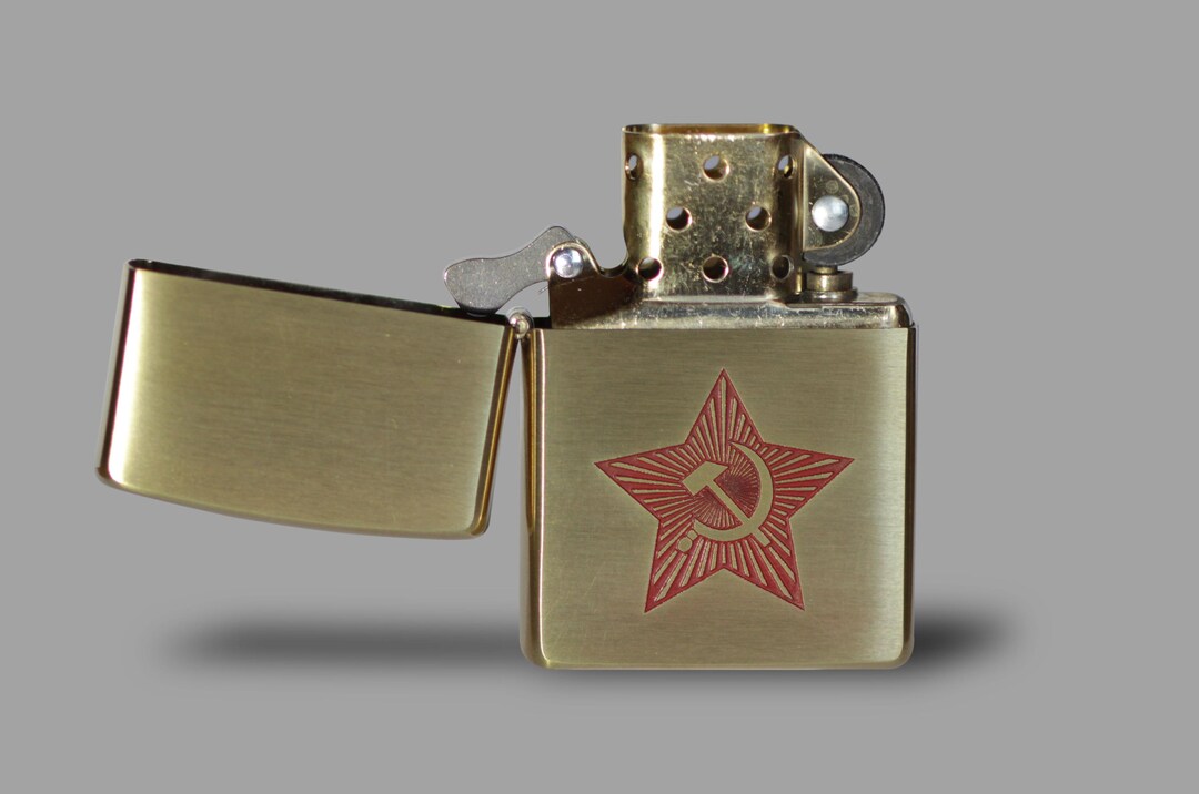 Zippo Soviet Engraving – Retro Classic With Red Star, Hammer and Sickle ...