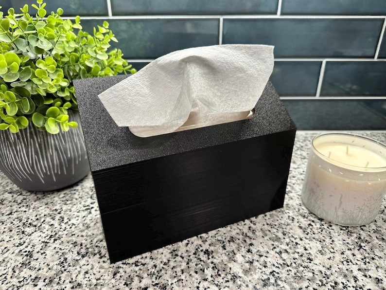 Modern Kleenex Hand Towel Box Cover: Reusable Bathroom Organizer - Etsy
