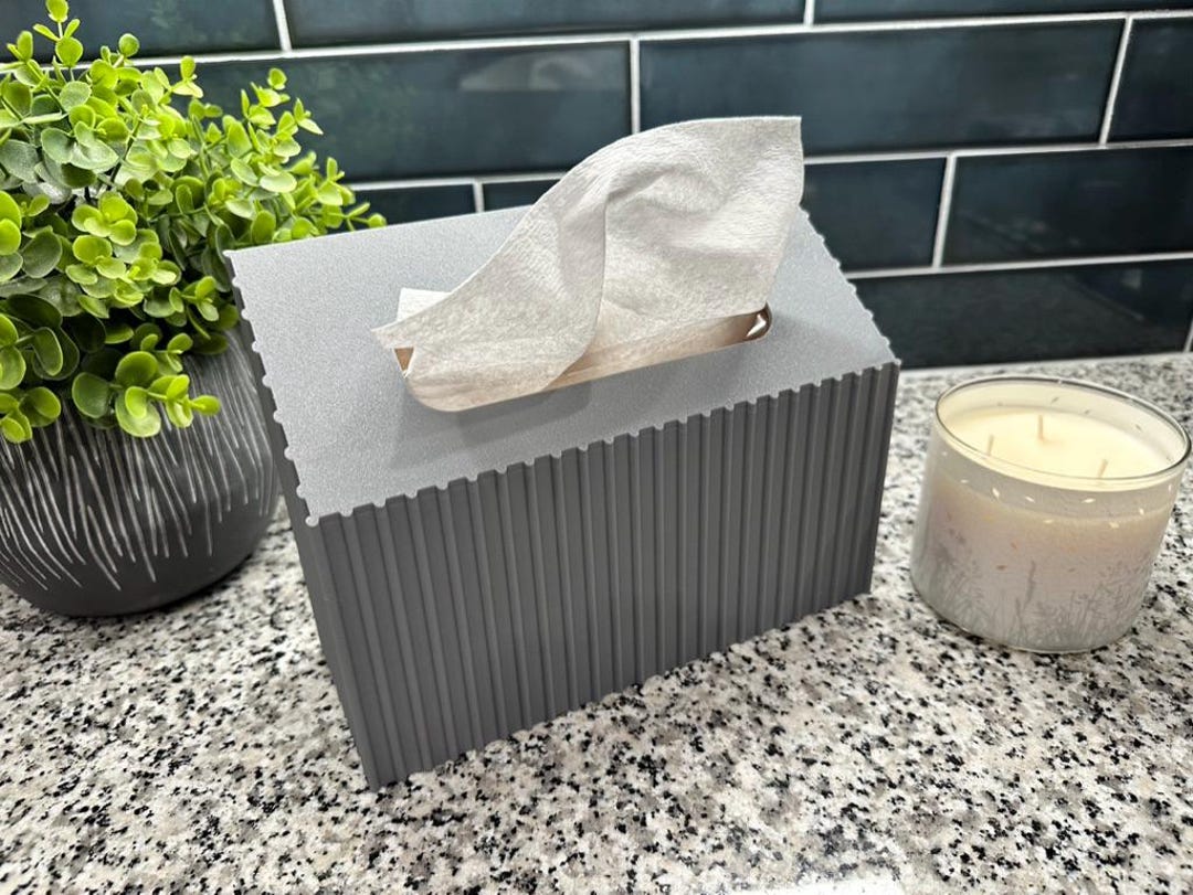 Modern Kleenex Hand Towel Box Cover: Reusable Bathroom Organizer - Etsy
