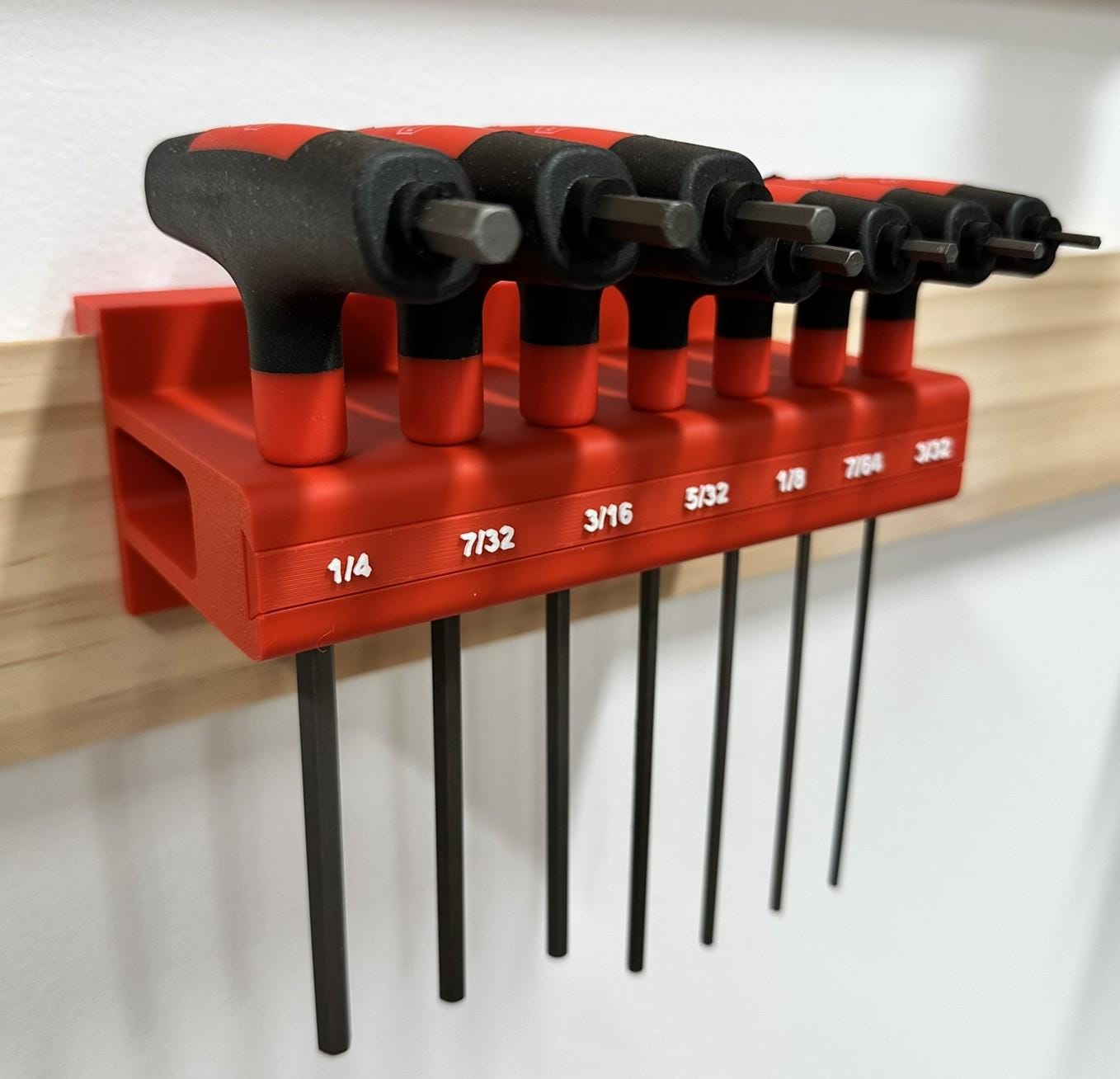 T-handle Hex Key Holders | French Cleat, Slat Wall or Direct Wall ...